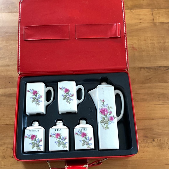 Vintage | Kitchen | Vintage Pico Hand Painted Rose Tea Coffee Set In ...